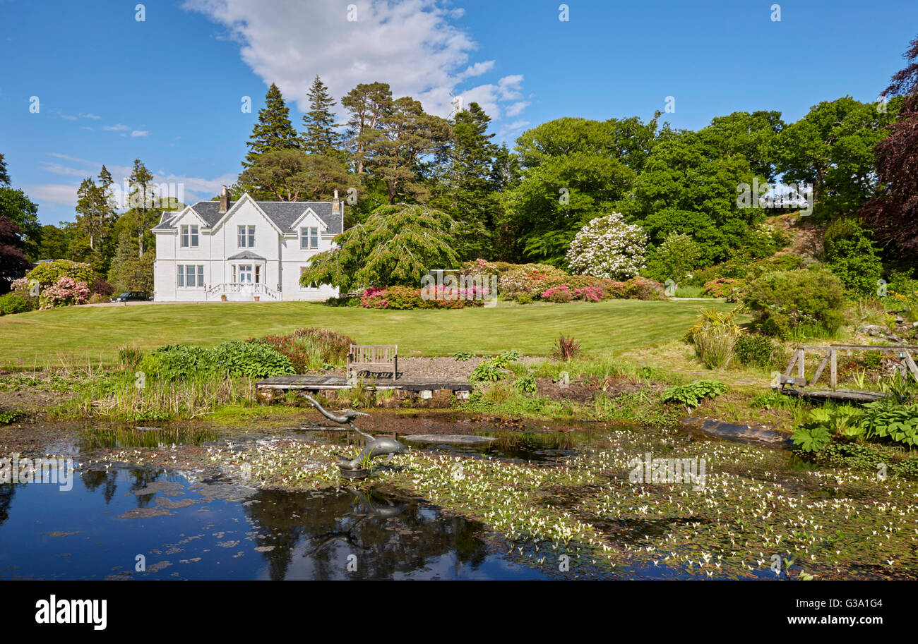 Druimneil House and gardens. Port Appin, Argyllshire, Scotland Stock ...
