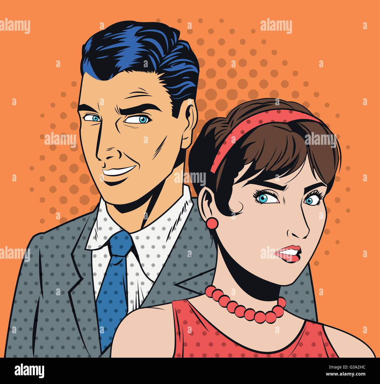 People design. Pop art icon. Retro and Colorfull illustration Stock ...