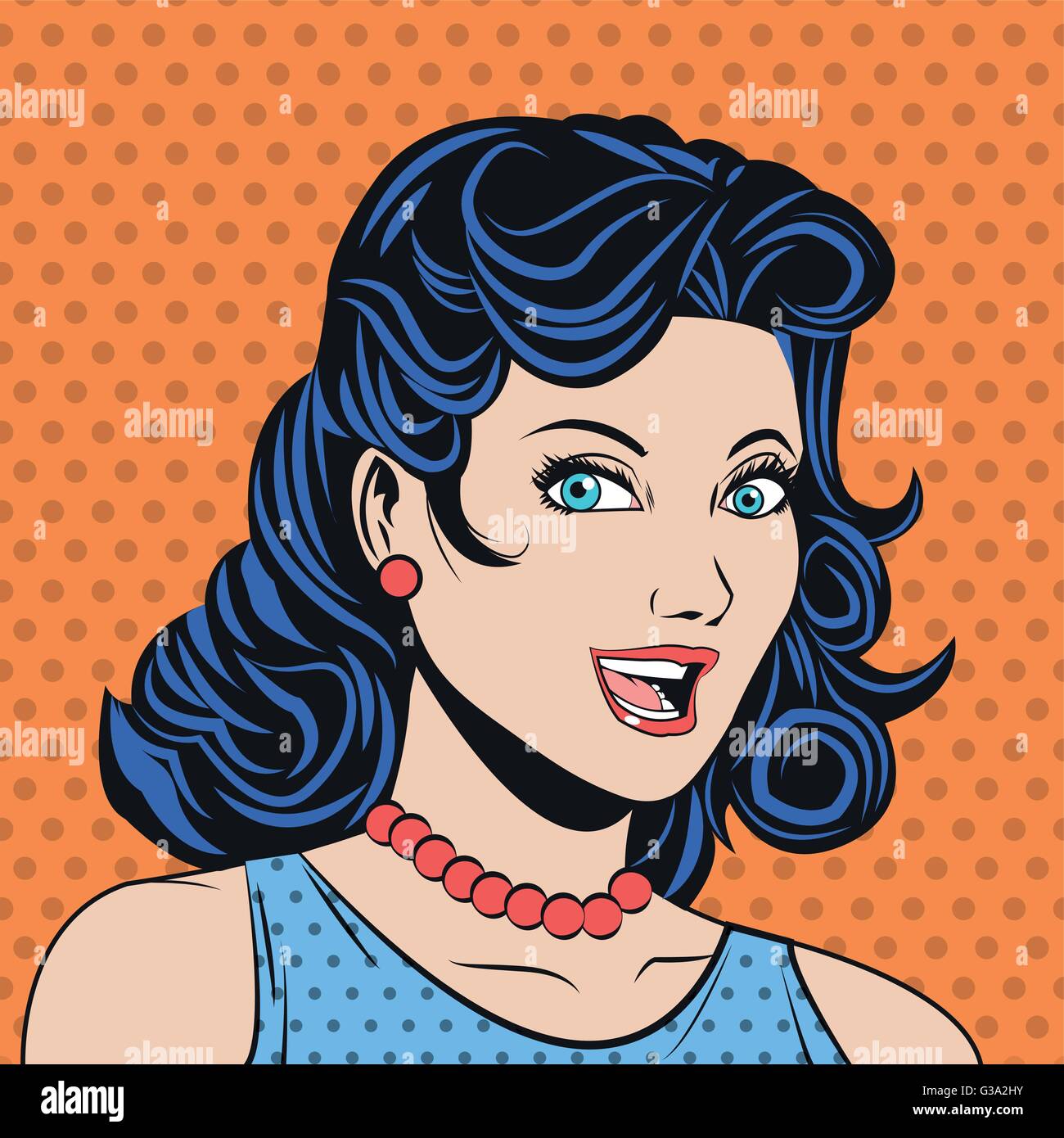 People design. Pop art icon. Retro and Colorfull illustration Stock ...