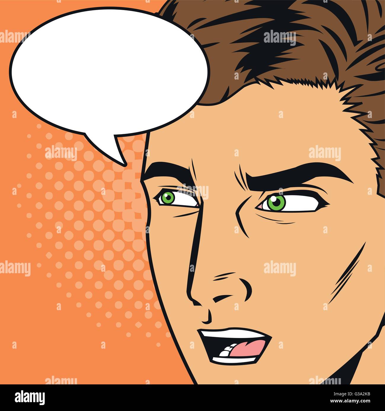 People design. Pop art icon. Retro and Colorfull illustration Stock ...