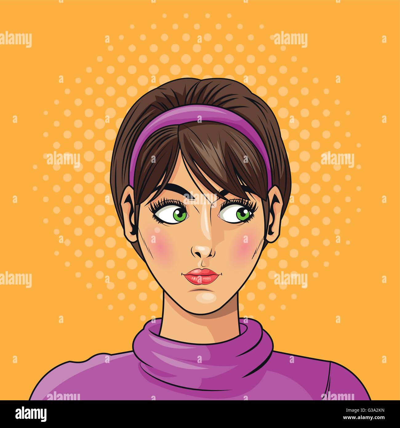 People design. Pop art icon. Retro and Colorfull illustration Stock ...