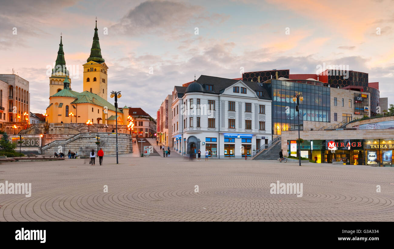 Main square in the city of Zilina in central Slovakia Stock Photo - Alamy