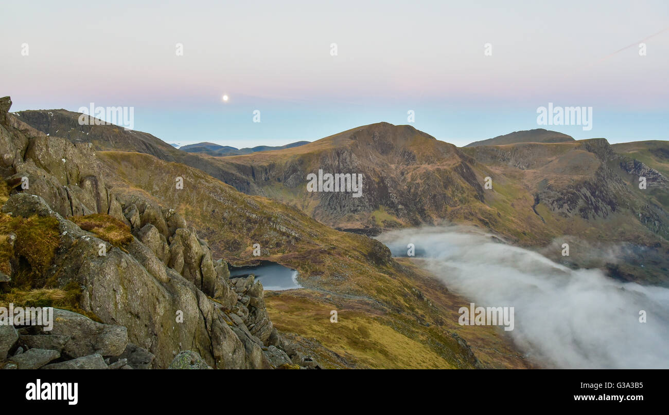 Stunning scenery of Snowdonia National park, North Wales, UK Stock ...