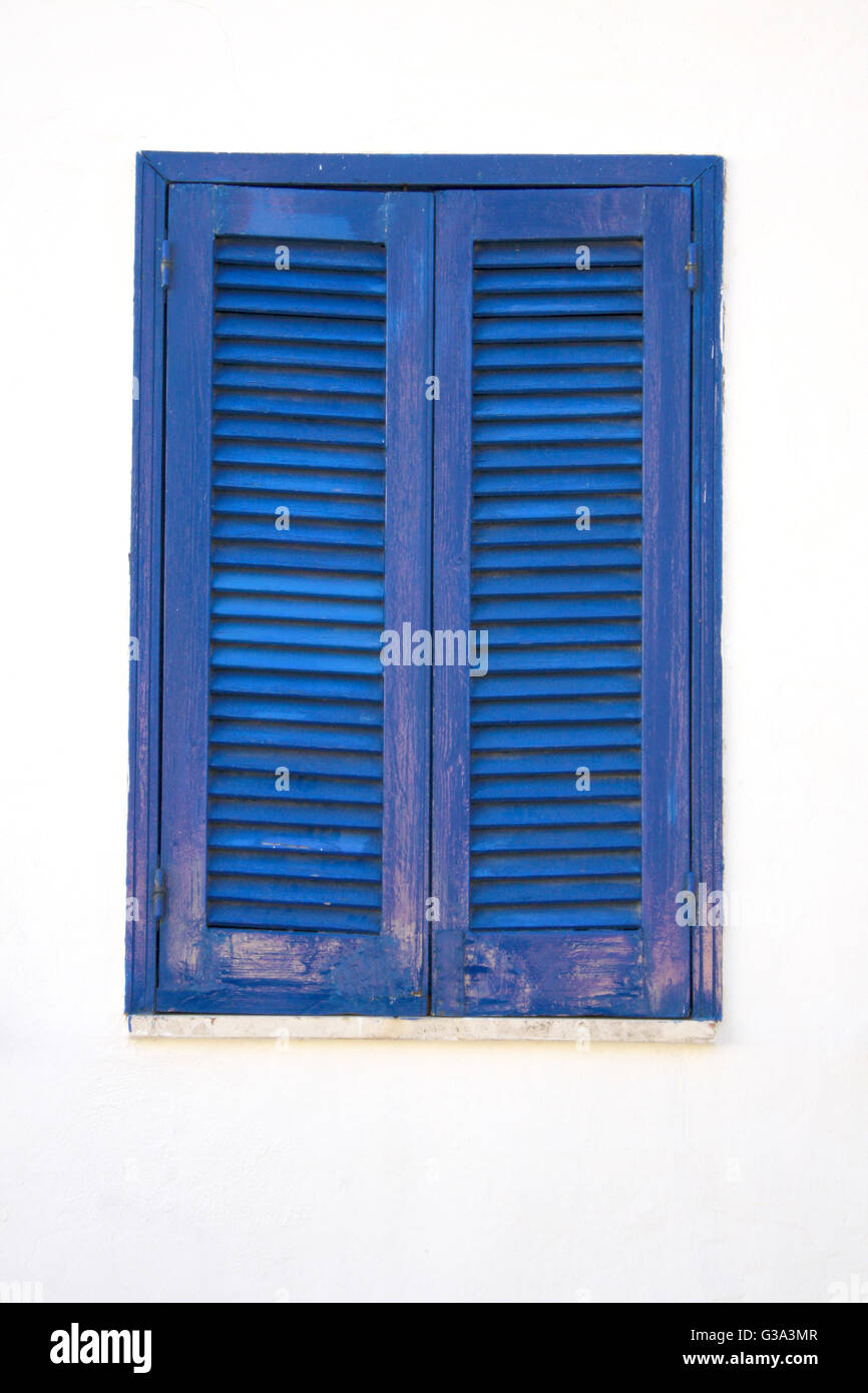 Single window on white wall Stock Photo - Alamy