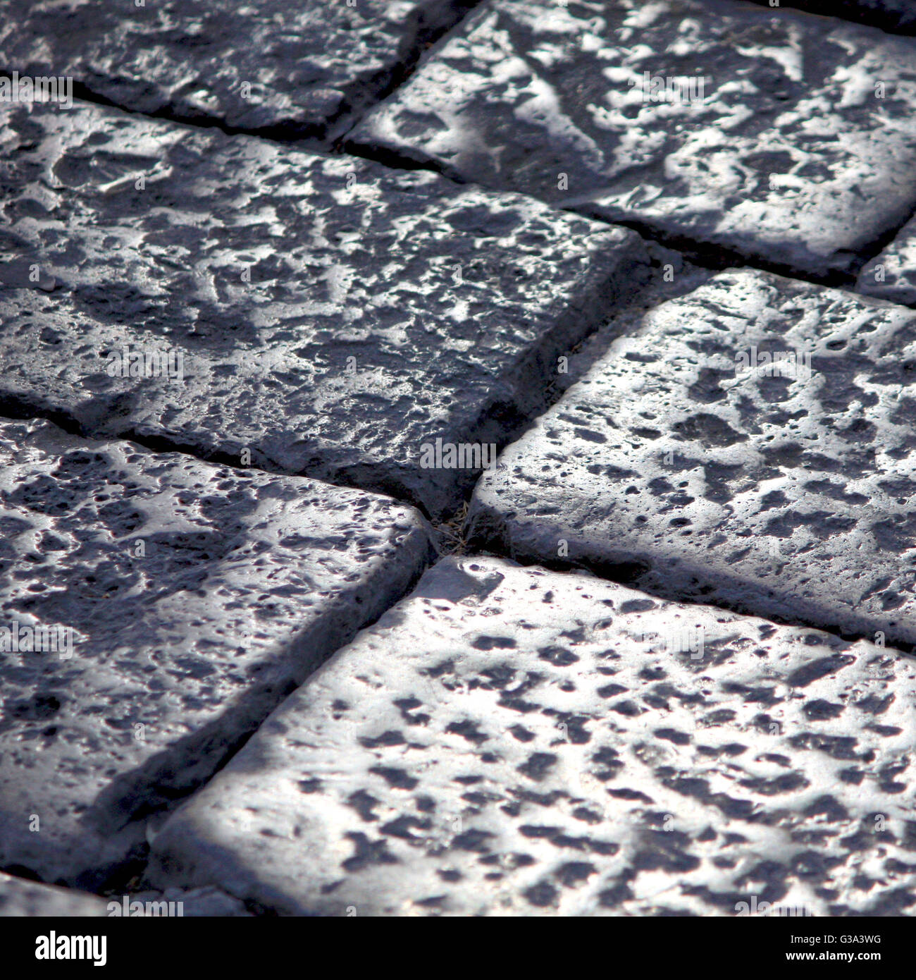 Cobblestone pavement in Lecce, Italy Stock Photo - Alamy