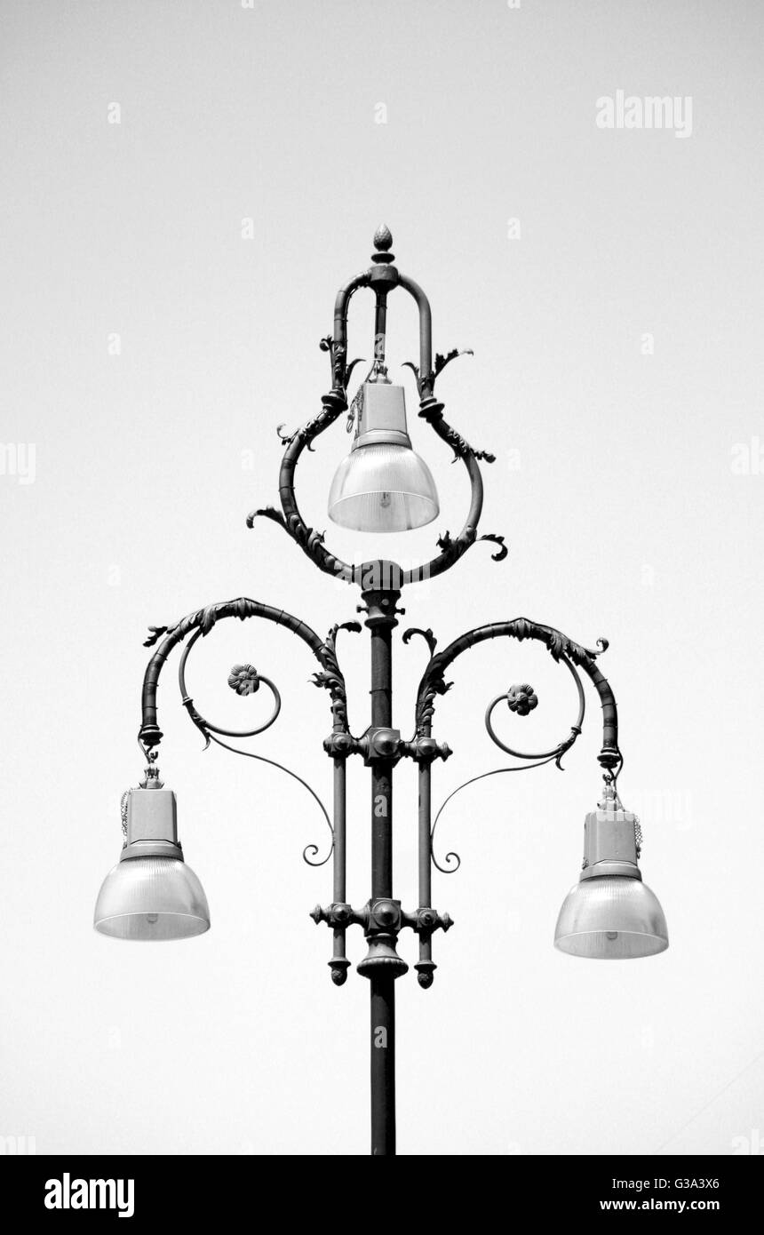 Iron lamp post detail hi-res stock photography and images - Alamy