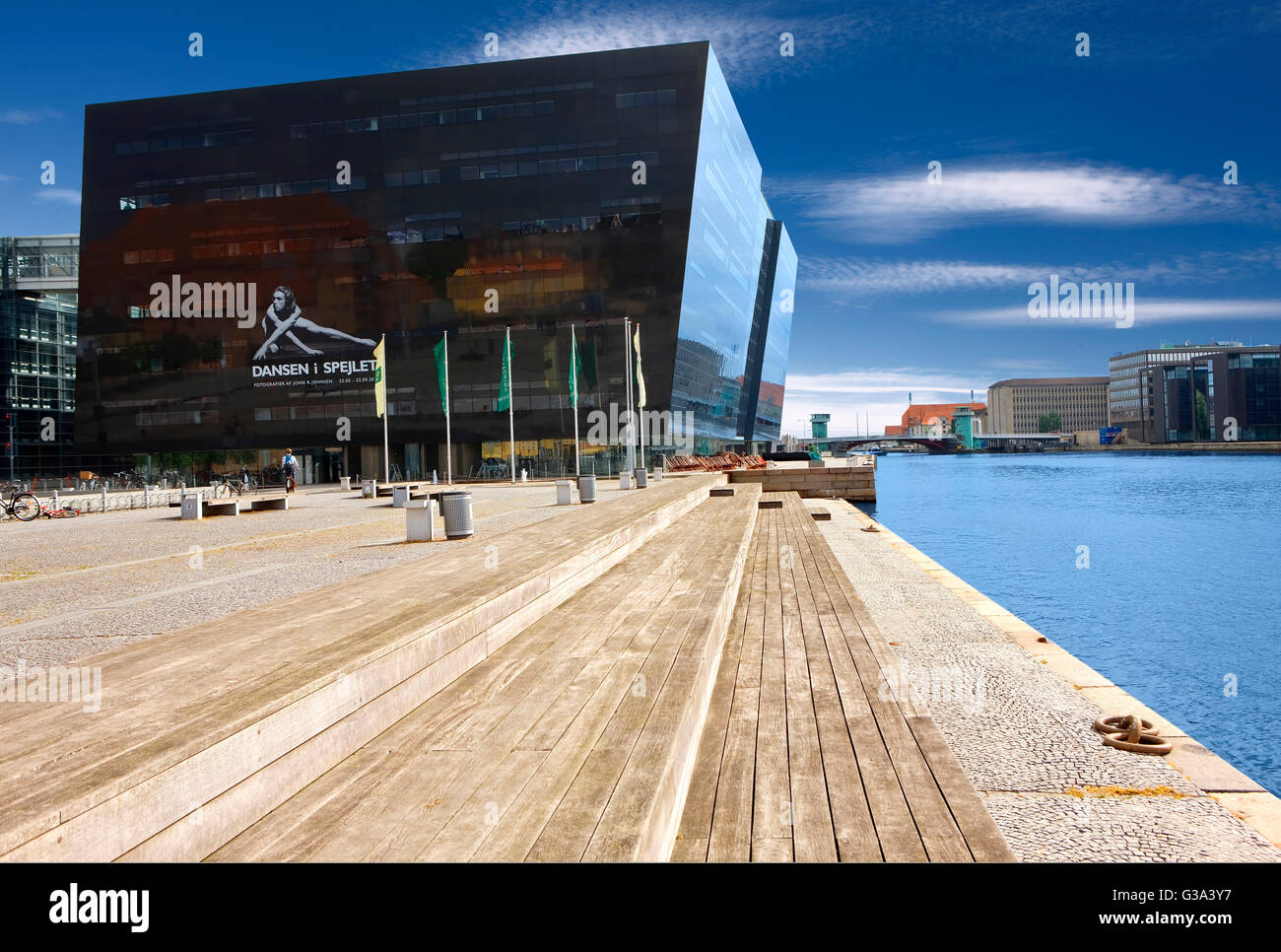 The black Diamond (Royal Library) in Copenhagen Stock Photo - Alamy