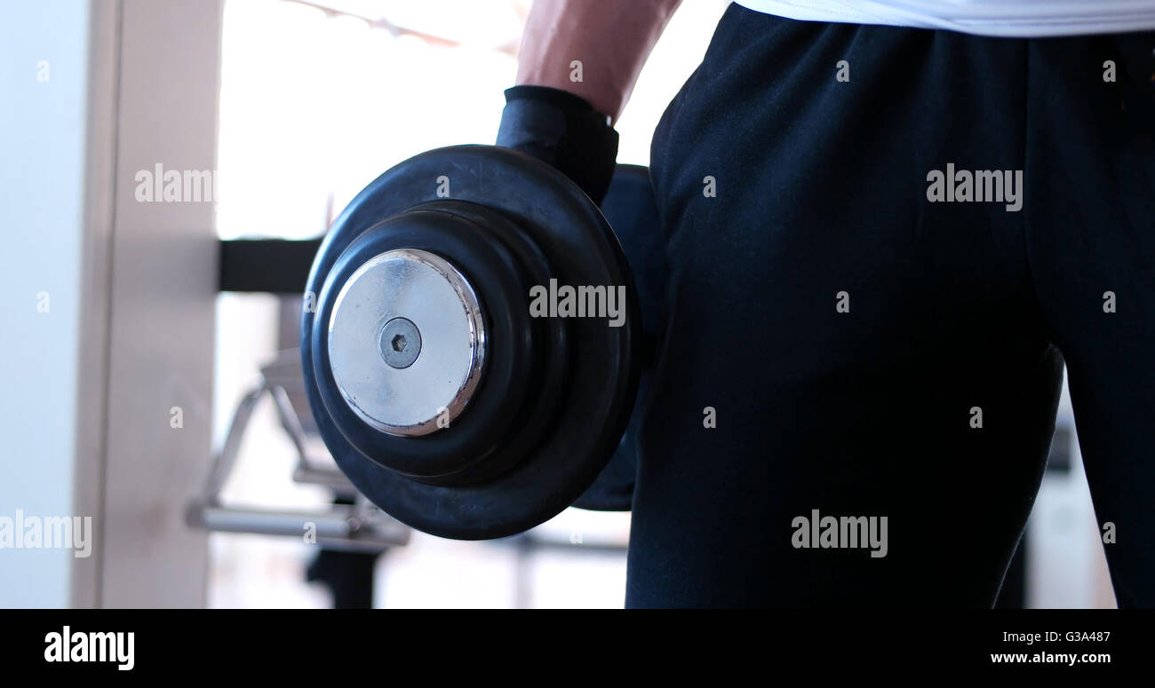 Athlete Attractive Gym Equipment Fitness Hobby Concept Stock Photo - Alamy