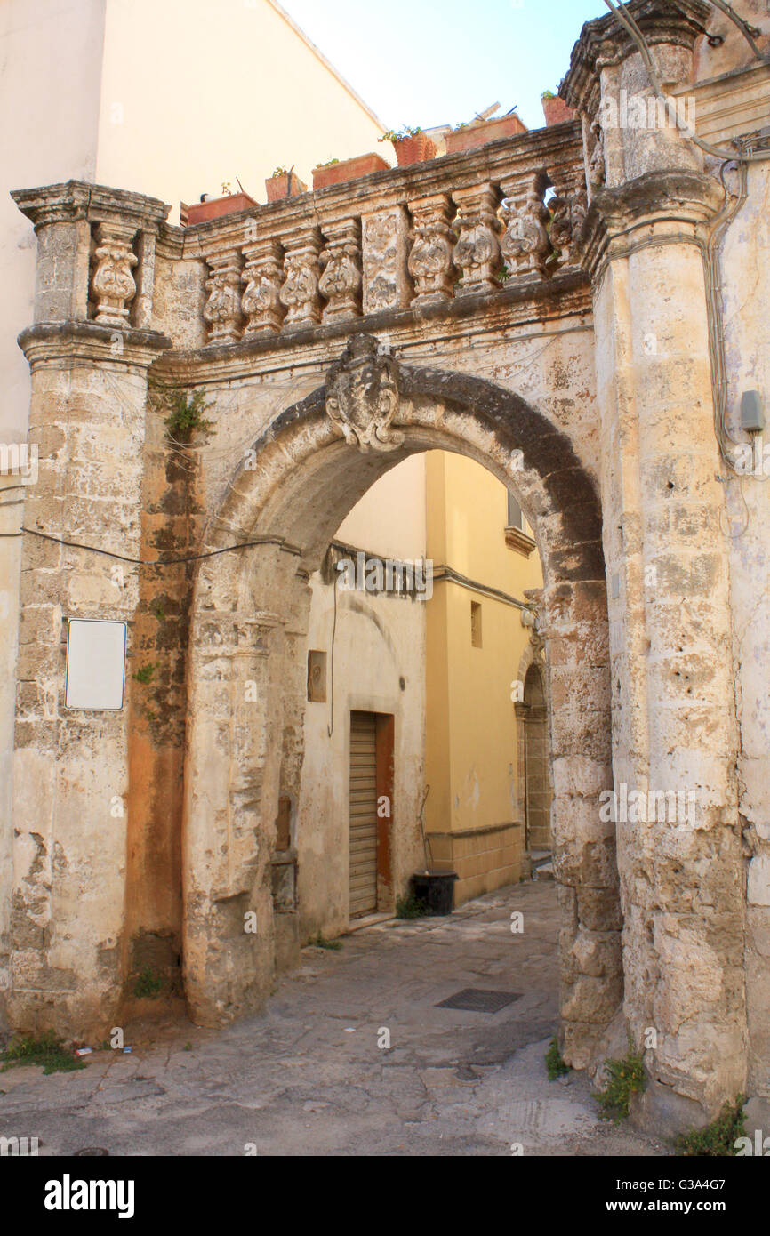 antique archway baroque style in italy Stock Photo - Alamy