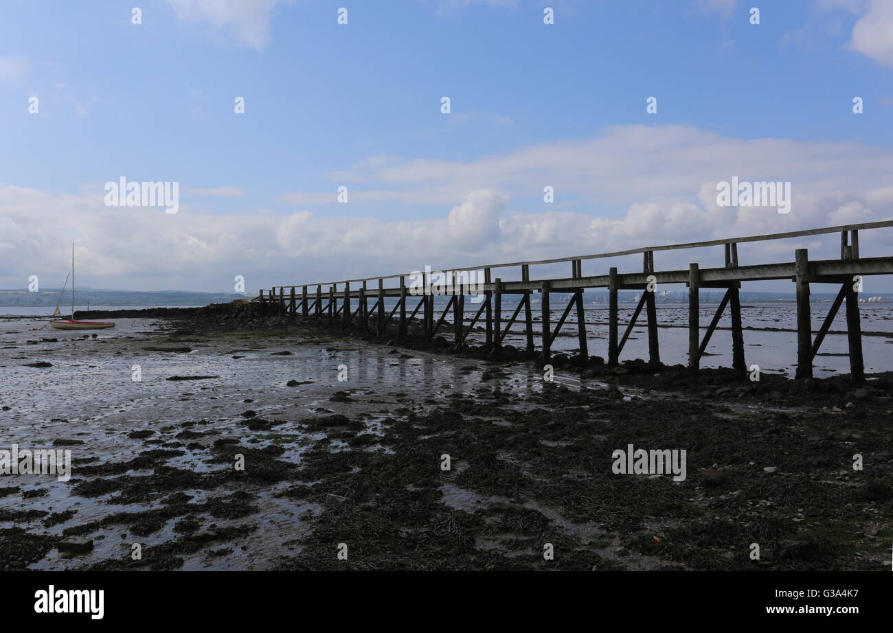 Reconstructed Culross Pier Fife Scotland May 2016 Stock Photo - Alamy