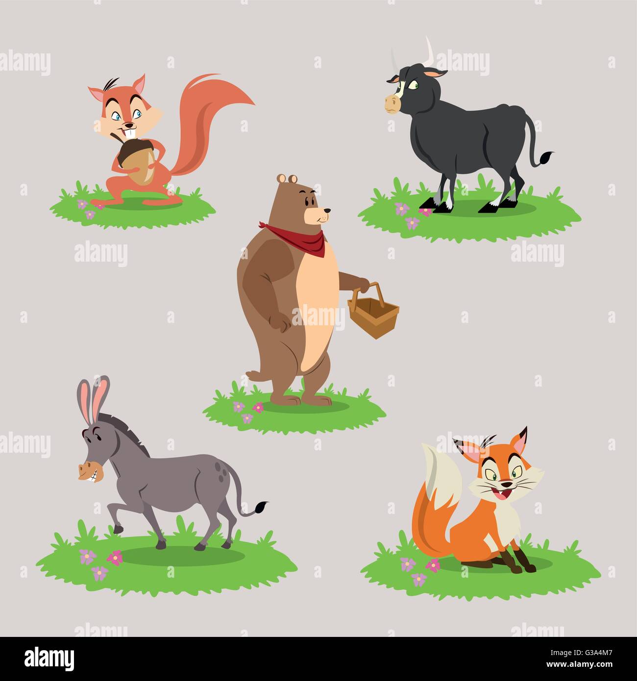 Animal cartoon design , vector illustration Stock Vector Image & Art ...