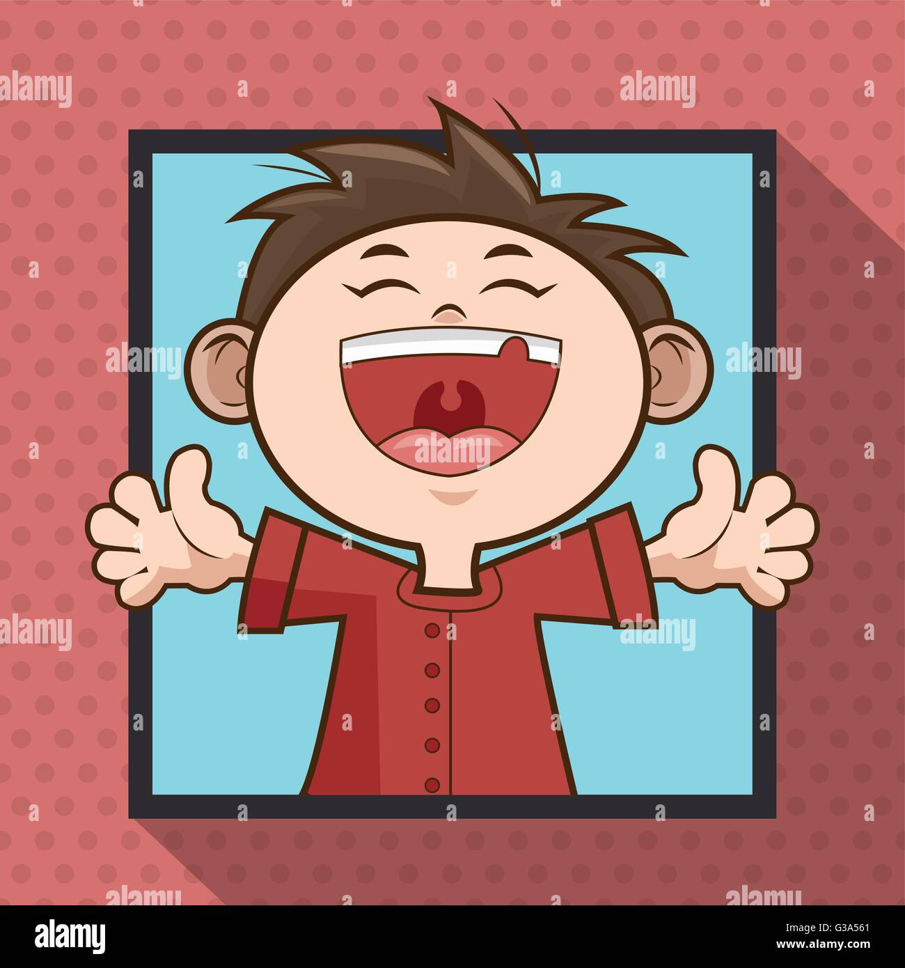 happy boy design , vector illustration Stock Vector Image & Art - Alamy
