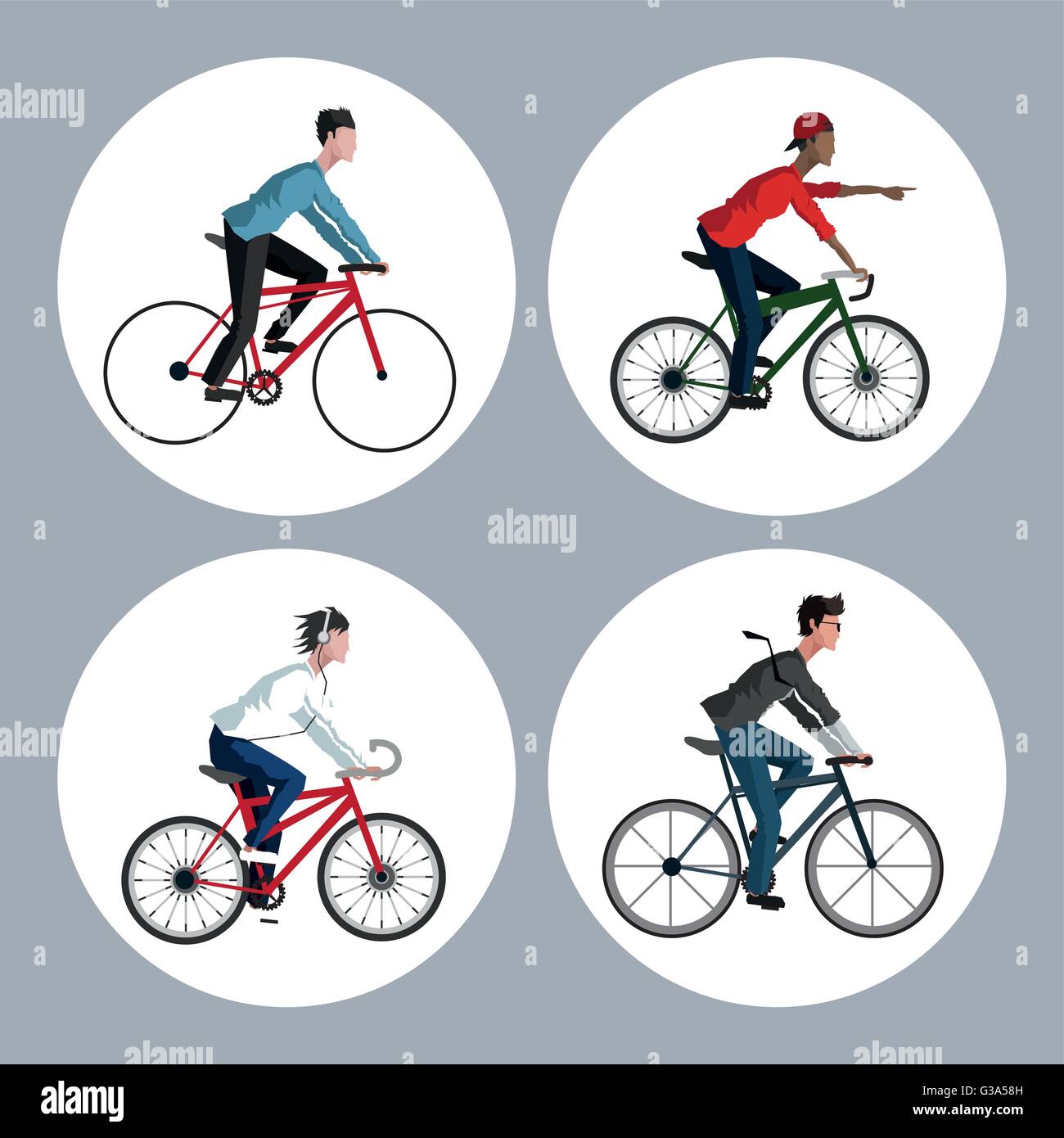 Ride a bike design , vector illustration Stock Vector Image & Art - Alamy