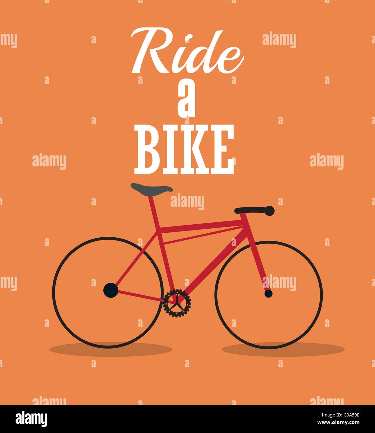 Ride a bike design , vector illustration Stock Vector Image & Art - Alamy