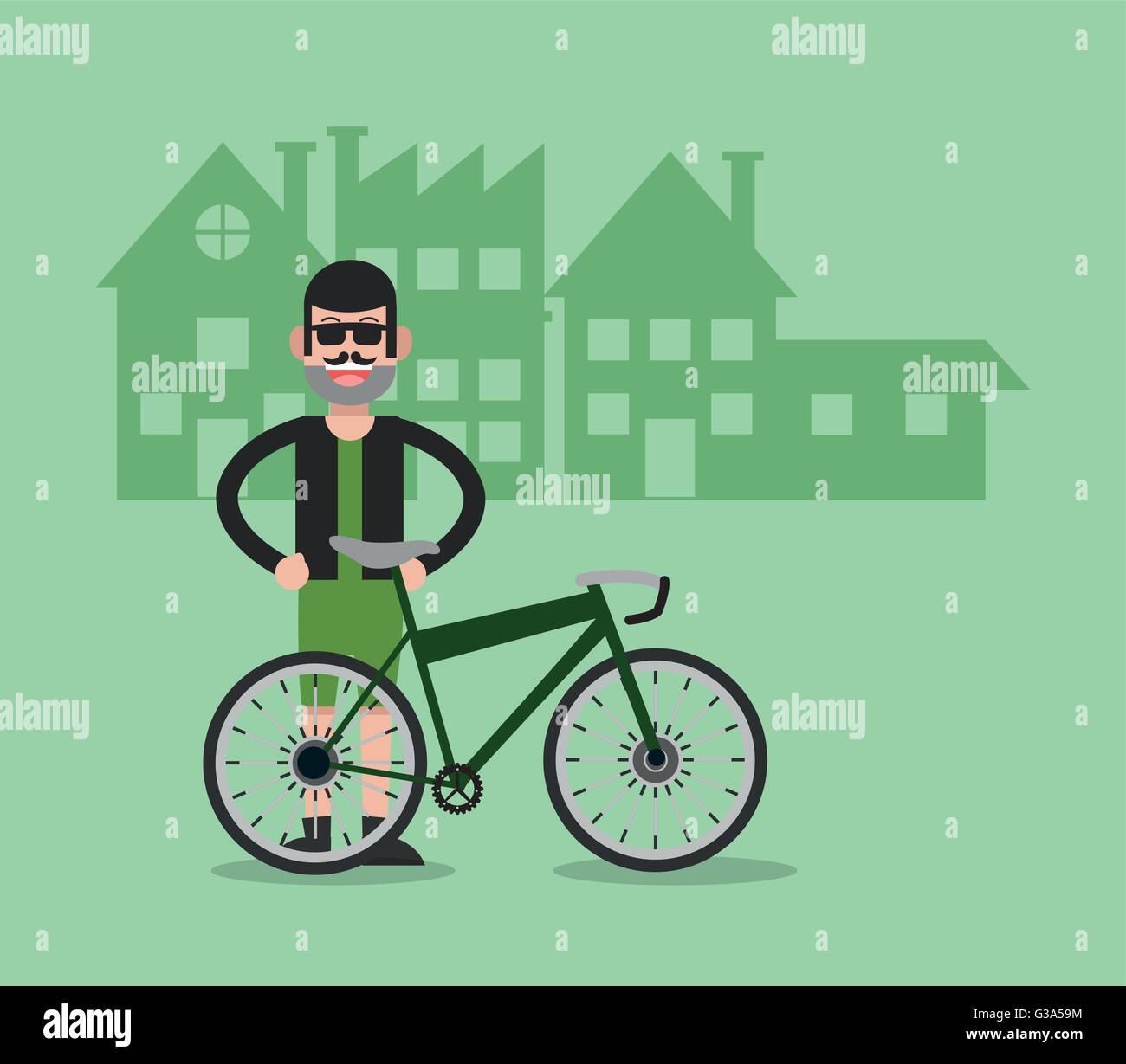 Ride a bike design , vector illustration Stock Vector Image & Art - Alamy