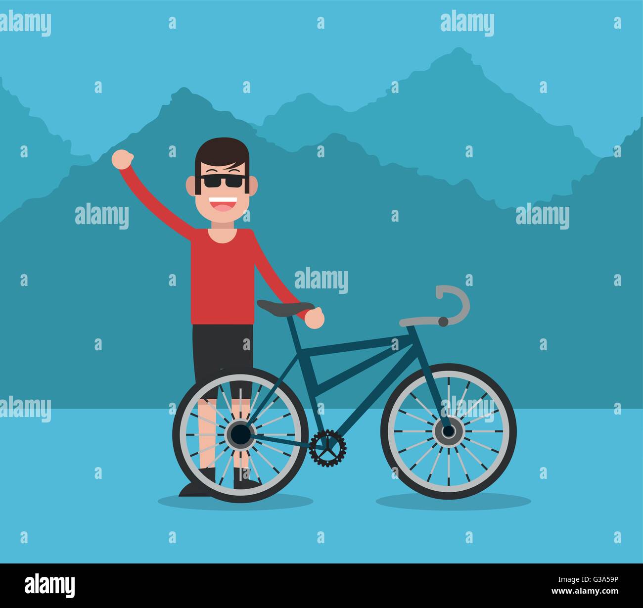 Ride a bike design , vector illustration Stock Vector Image & Art - Alamy