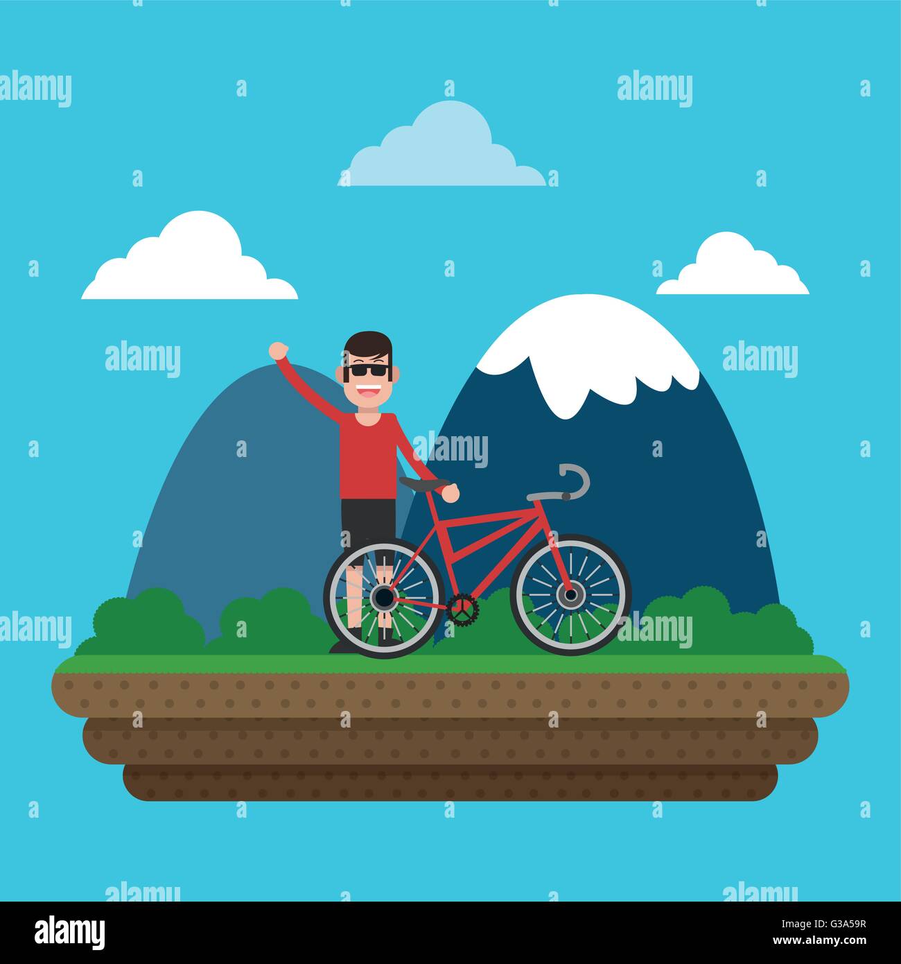 Ride a bike design , vector illustration Stock Vector Image & Art - Alamy