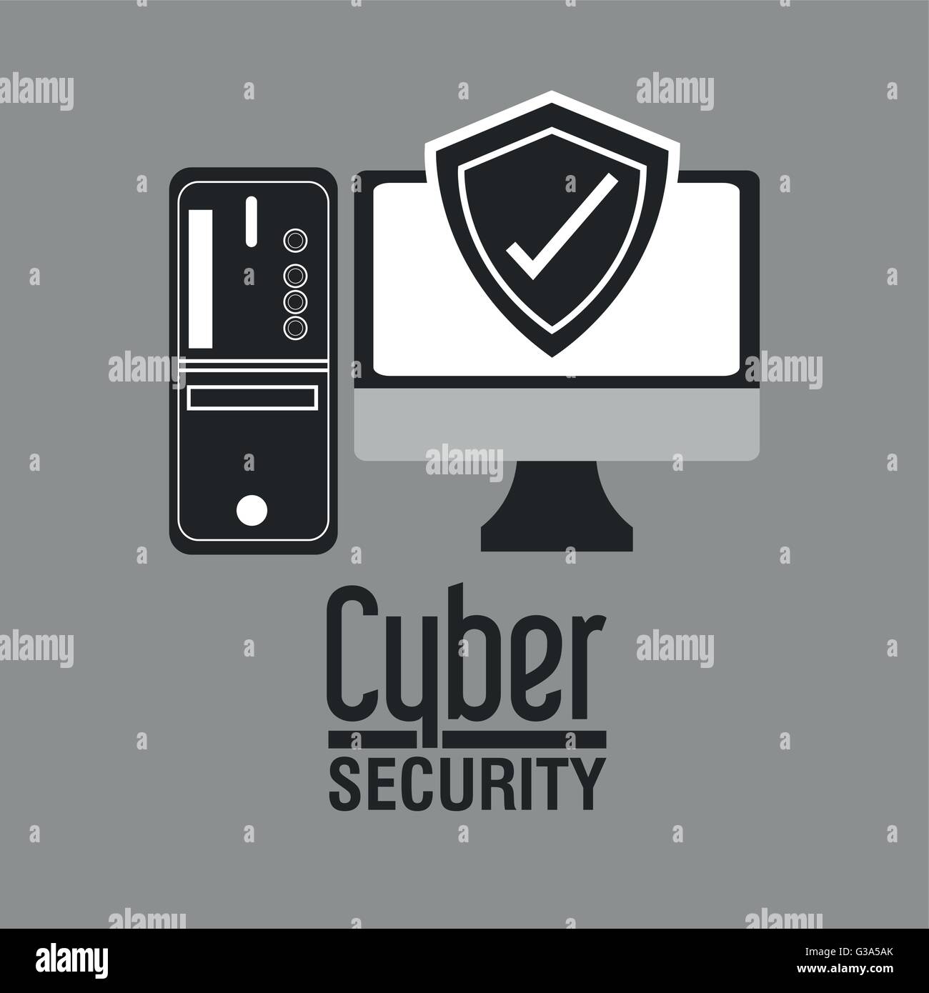 Cyber Security design , vector illustration Stock Vector Image & Art ...