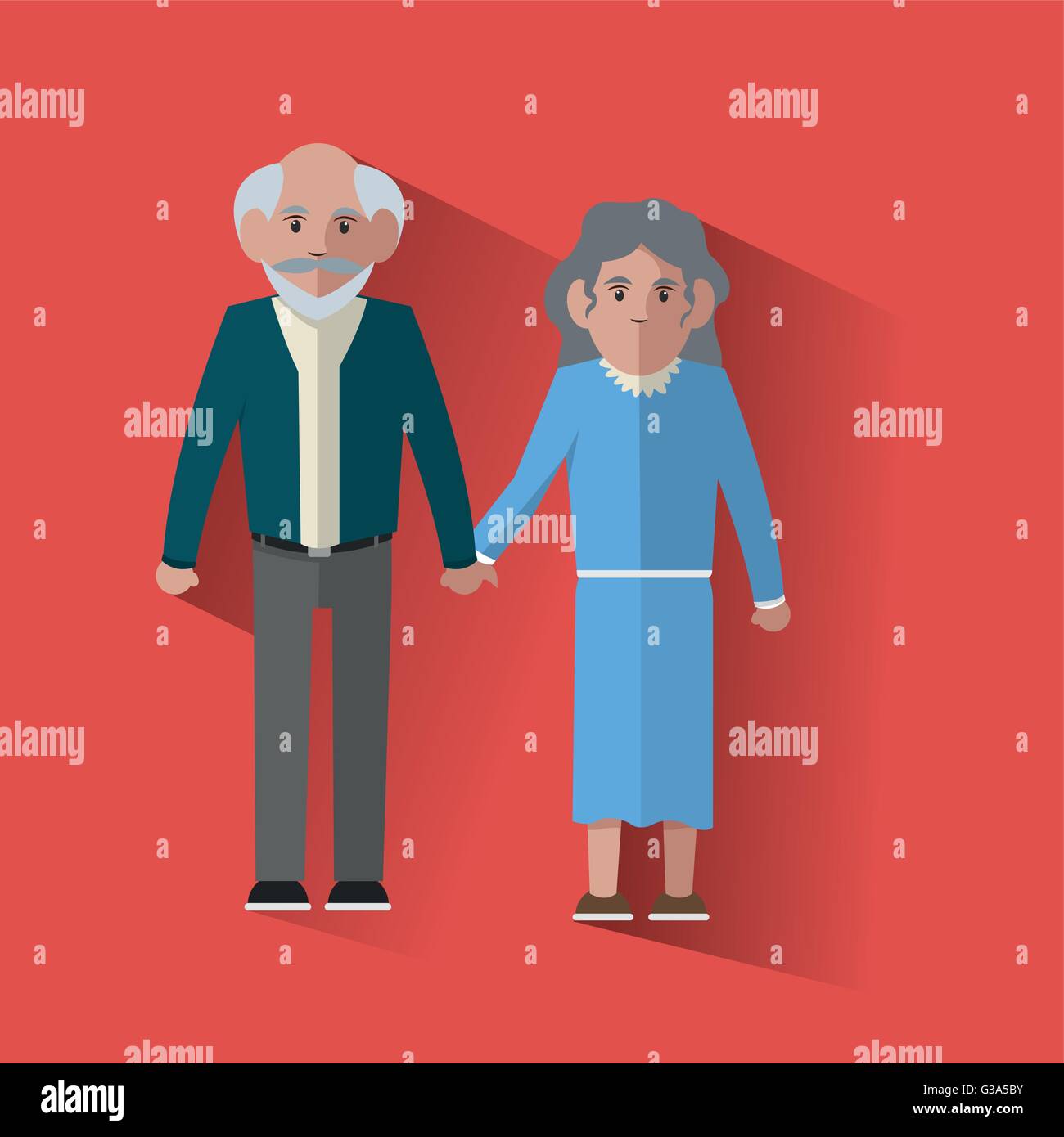 Grandparents design, vector illustration, vector illustration Stock ...