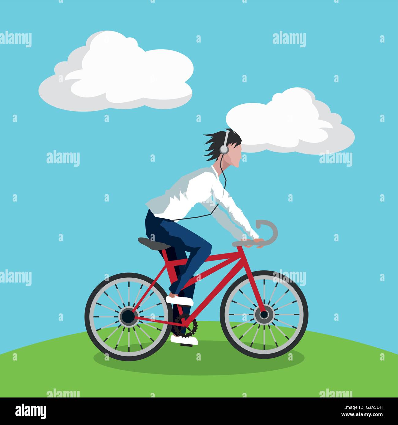 Ride a bike design, vector illustration Stock Vector Image & Art - Alamy