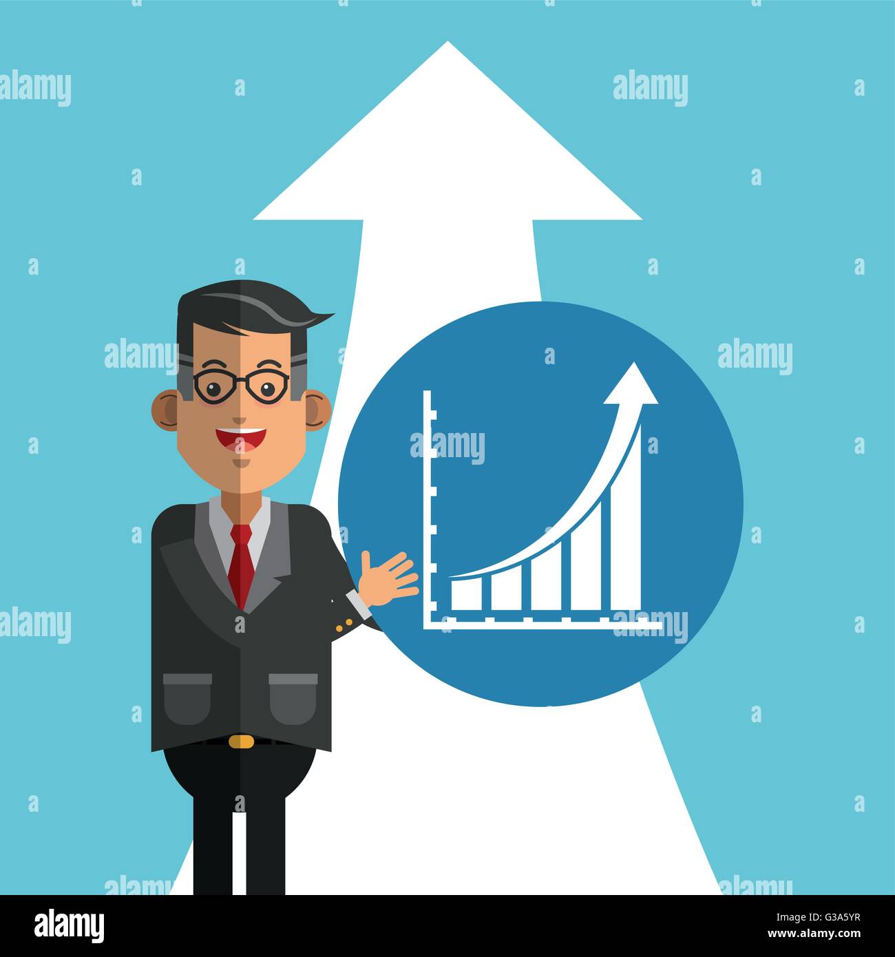 Business growth design , vector illustration Stock Vector Image & Art ...