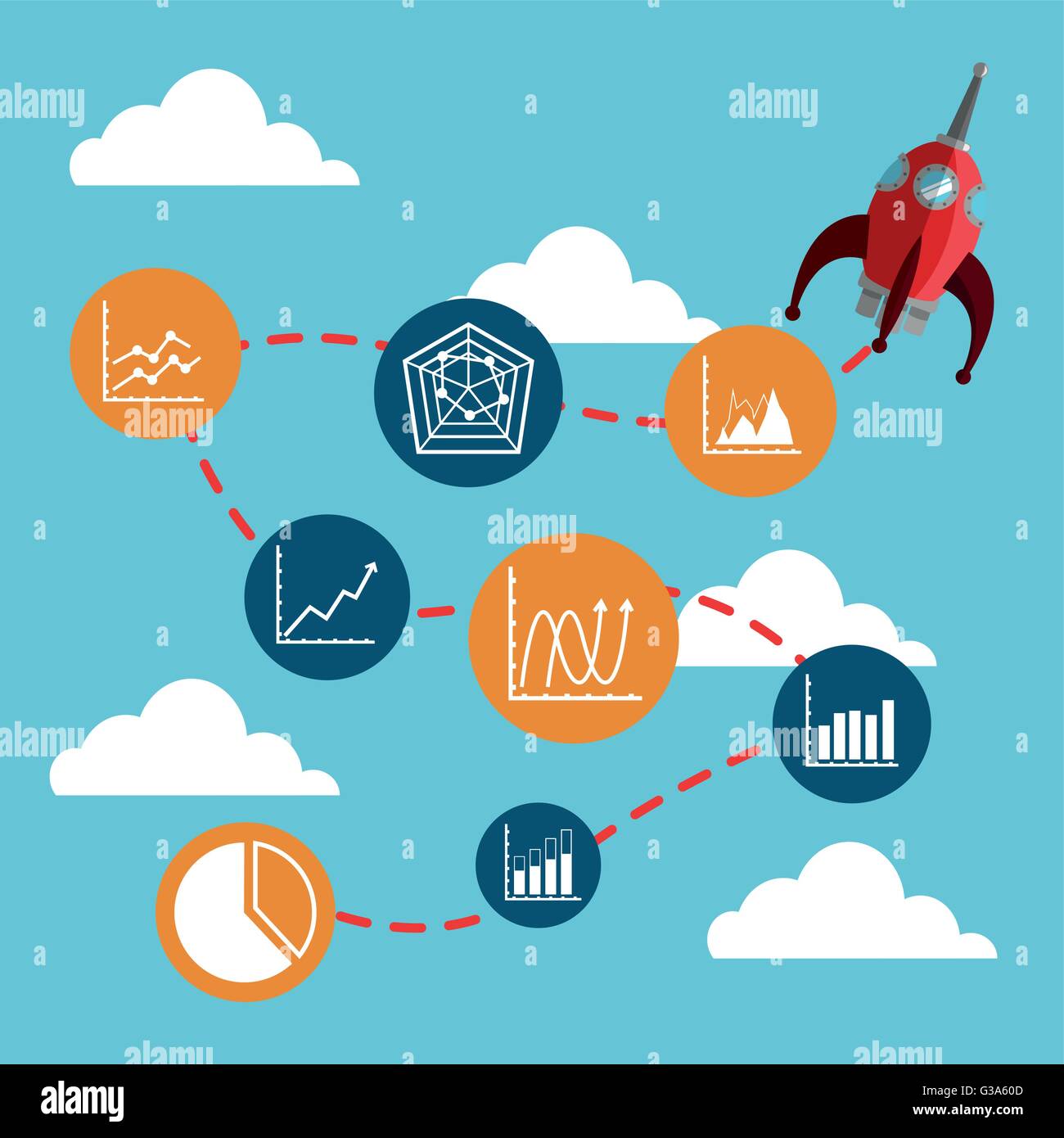 Business growth design , vector illustration Stock Vector Image & Art ...