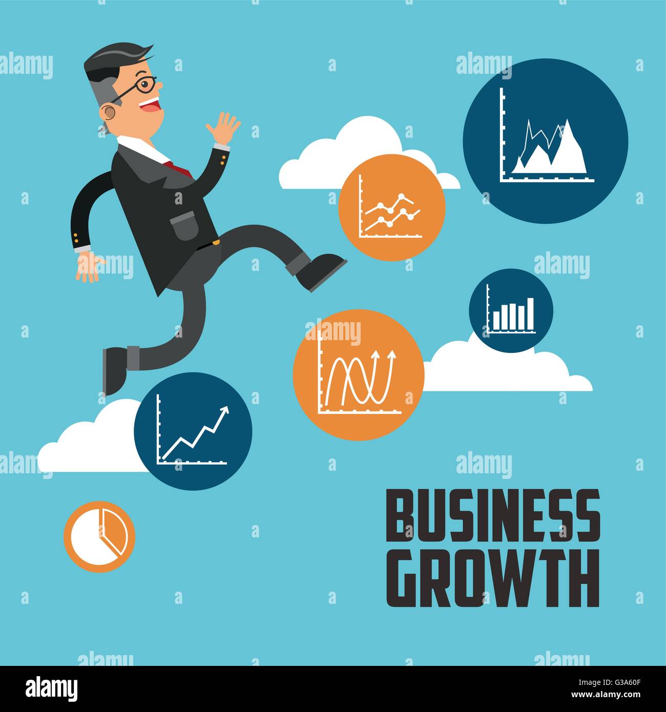 Business growth design , vector illustration Stock Vector Image & Art ...
