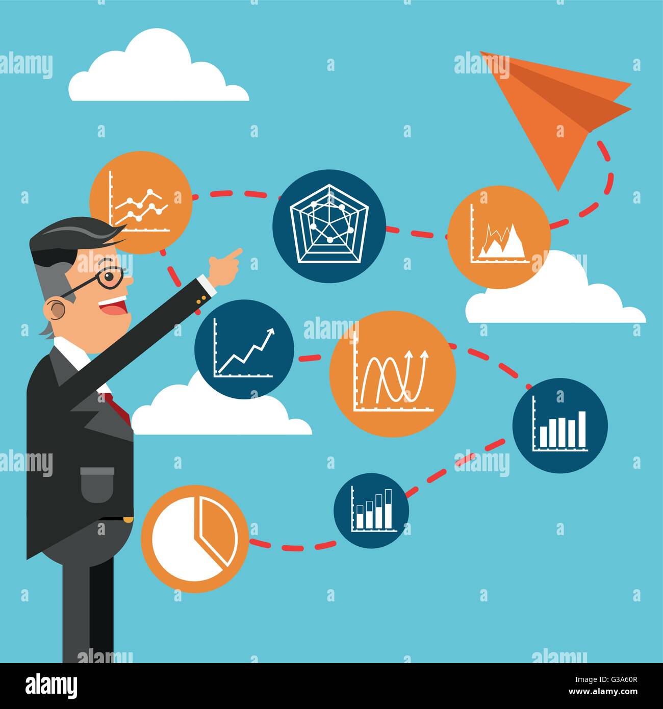 Business growth design , vector illustration Stock Vector Image & Art ...
