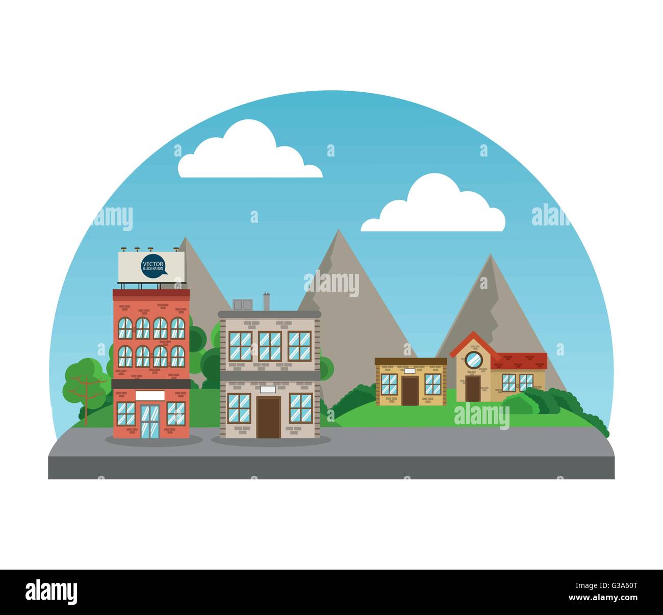 Nature city design , vector illustration Stock Vector Image & Art - Alamy