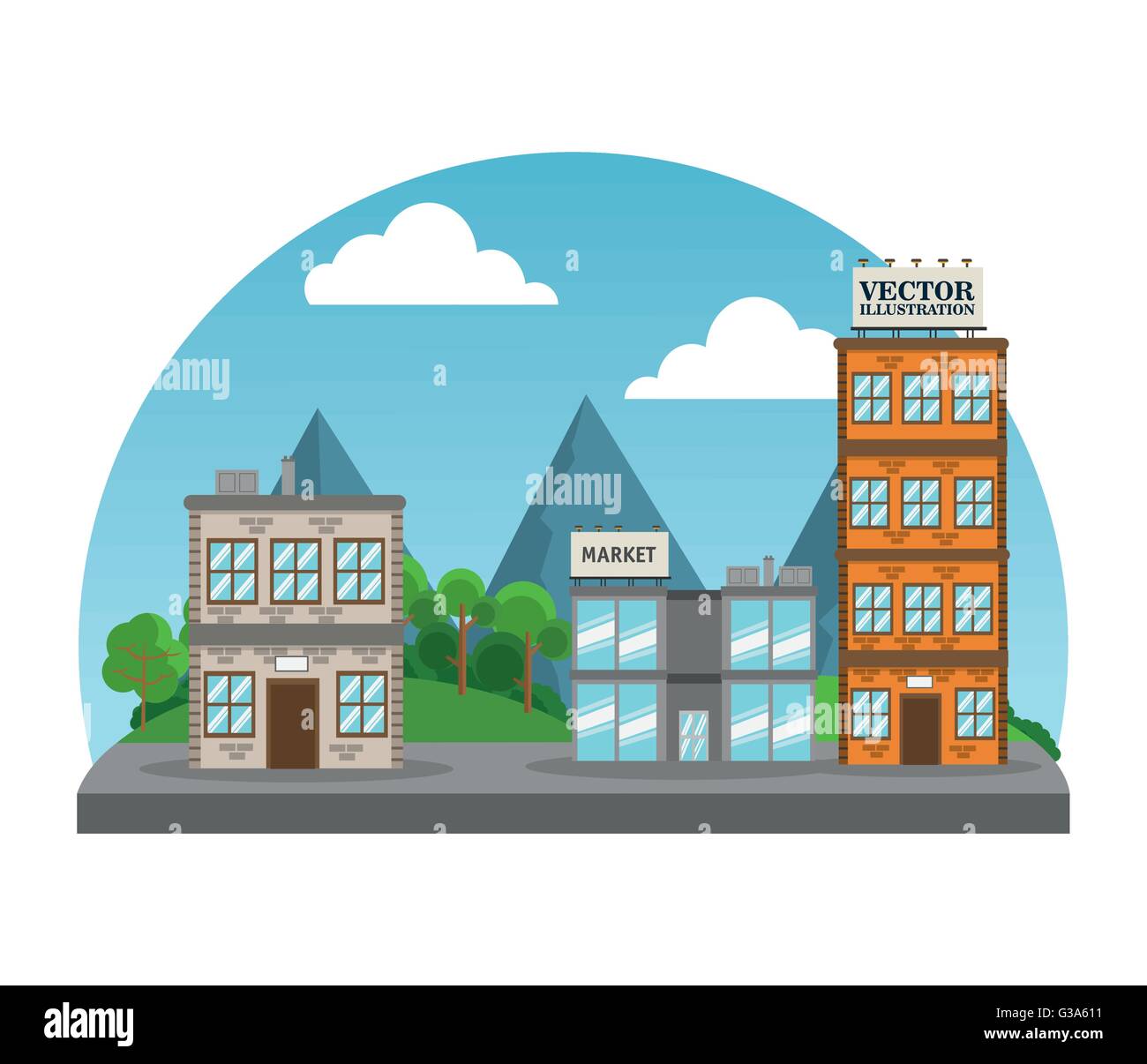 Nature city design , vector illustration Stock Vector Image & Art - Alamy
