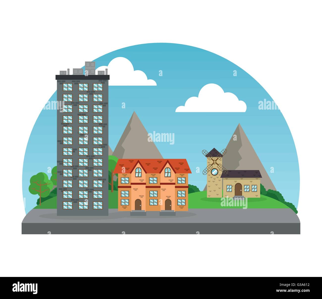 Nature city design , vector illustration Stock Vector Image & Art - Alamy