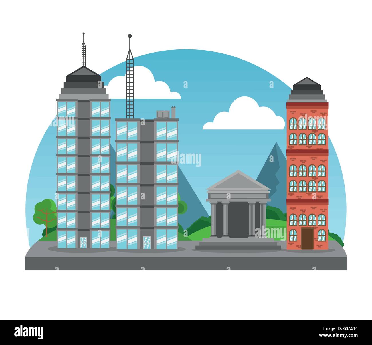 Nature city design , vector illustration Stock Vector Image & Art - Alamy