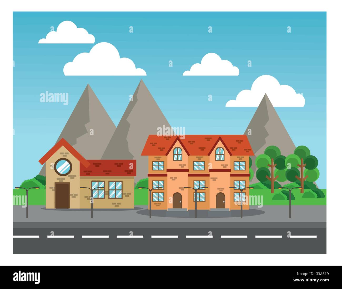 Nature city design , vector illustration Stock Vector Image & Art - Alamy