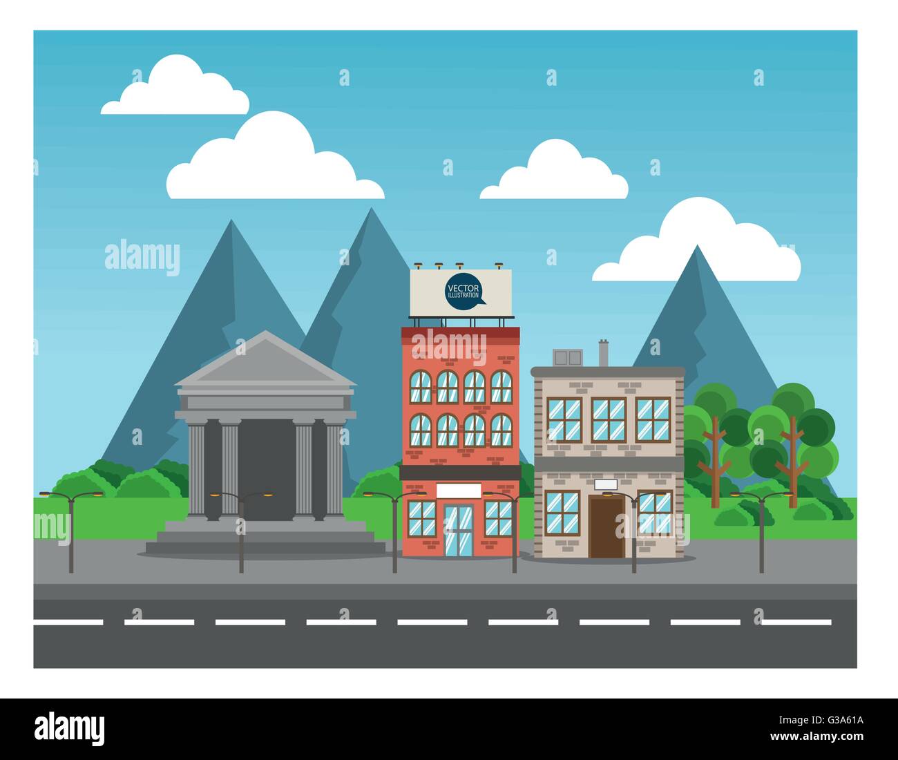 Nature city design , vector illustration Stock Vector Image & Art - Alamy