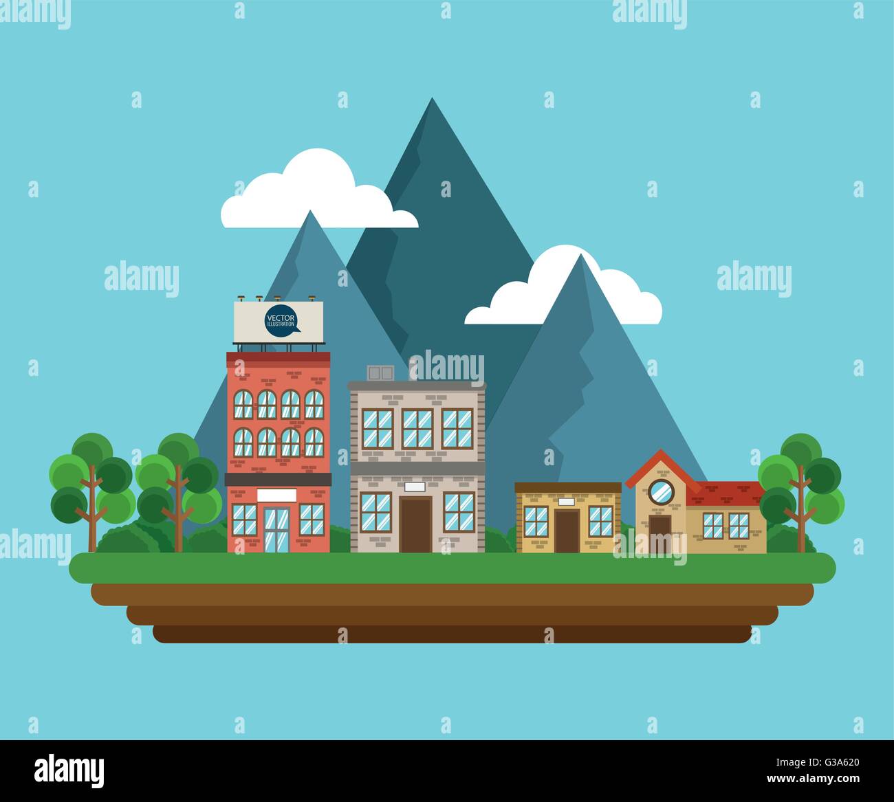 Nature city design , vector illustration Stock Vector Image & Art - Alamy