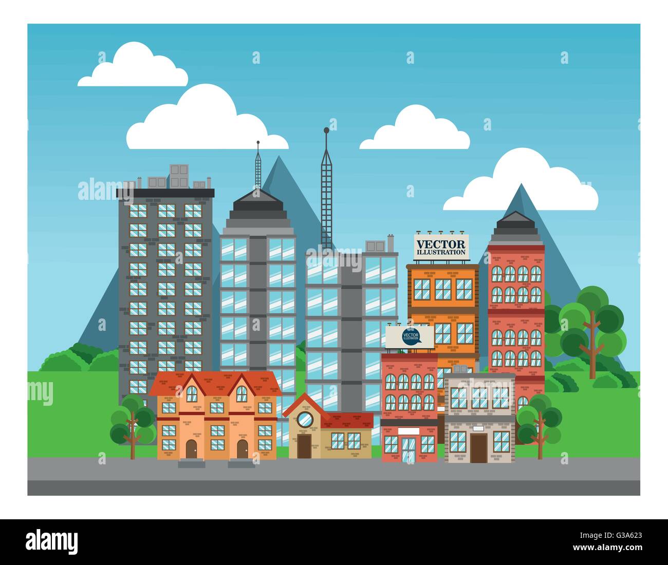Nature city design , vector illustration Stock Vector Image & Art - Alamy