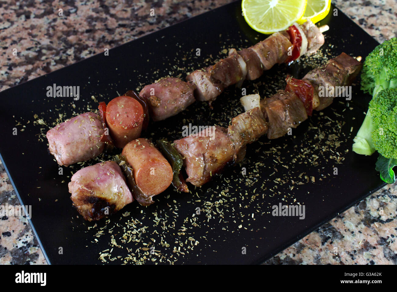 Brochette de shashlik hi-res stock photography and images - Alamy