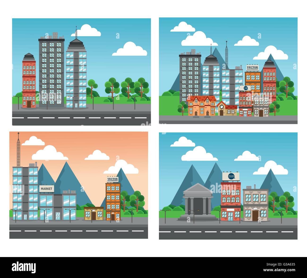 Nature city design , vector illustration Stock Vector Image & Art - Alamy