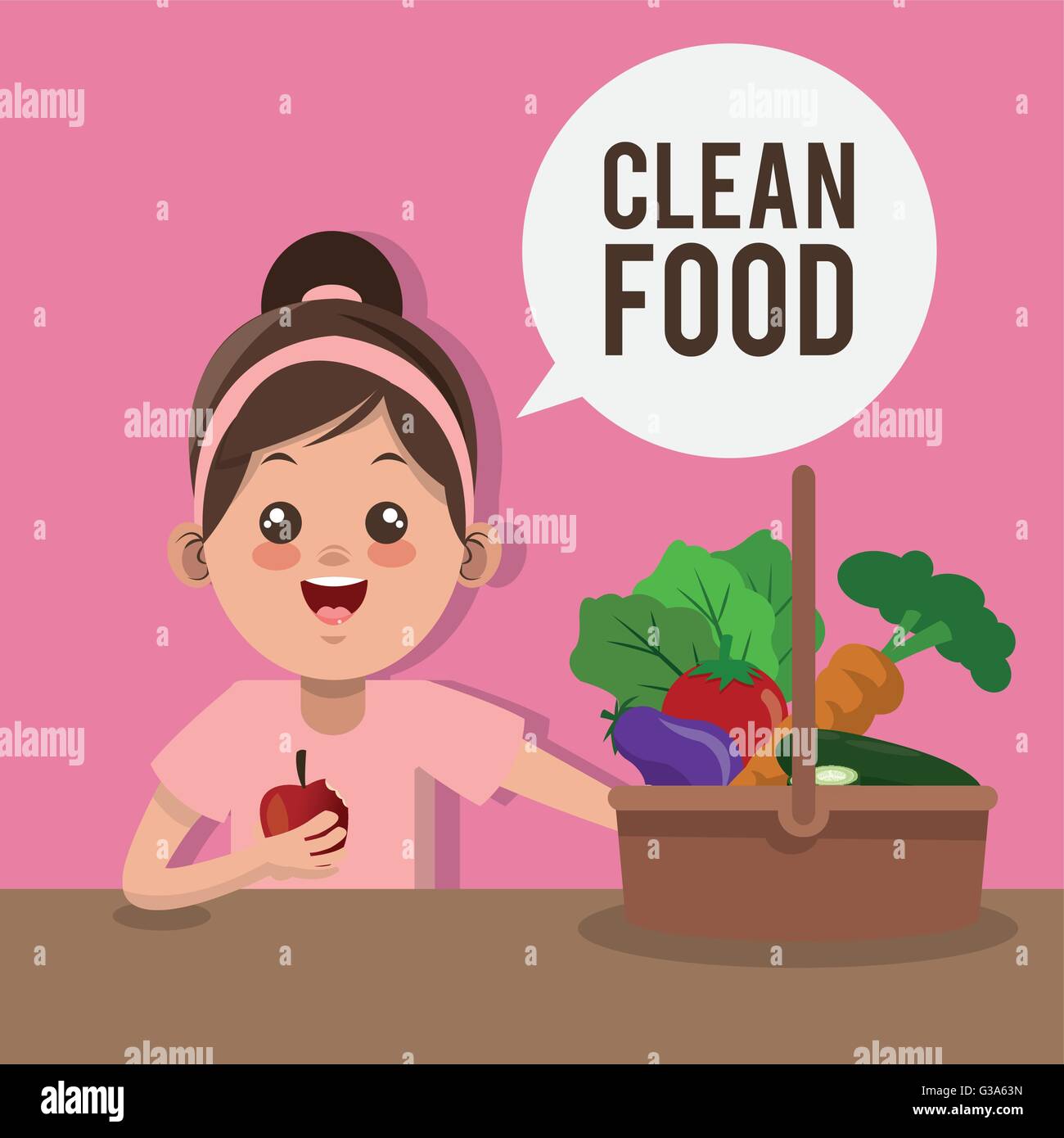 Clean food design Stock Vector Image & Art - Alamy