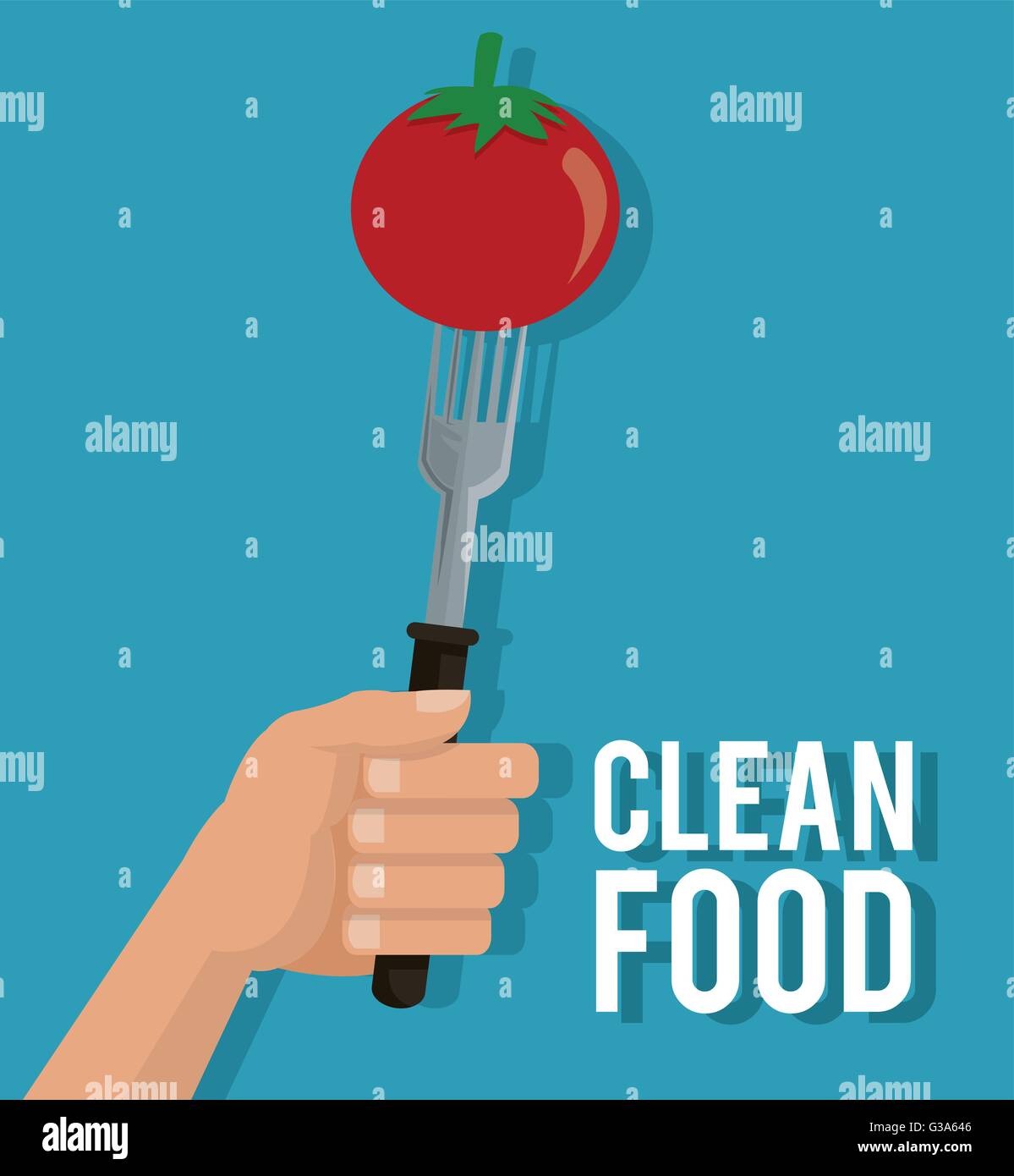 Clean food design Stock Vector Image & Art - Alamy