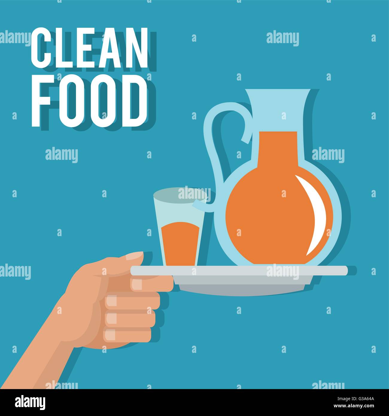 Clean food design Stock Vector Image & Art - Alamy