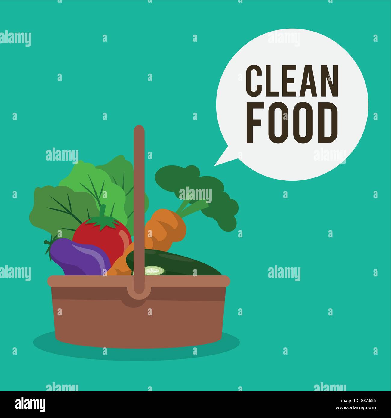 Clean food design Stock Vector Image & Art - Alamy