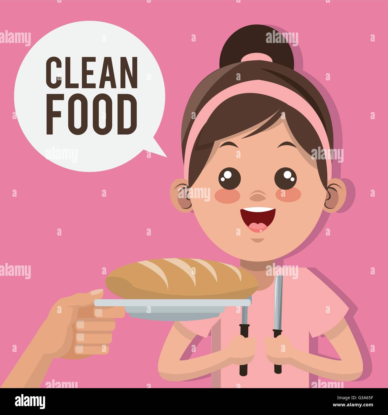 Clean food design Stock Vector Image & Art - Alamy
