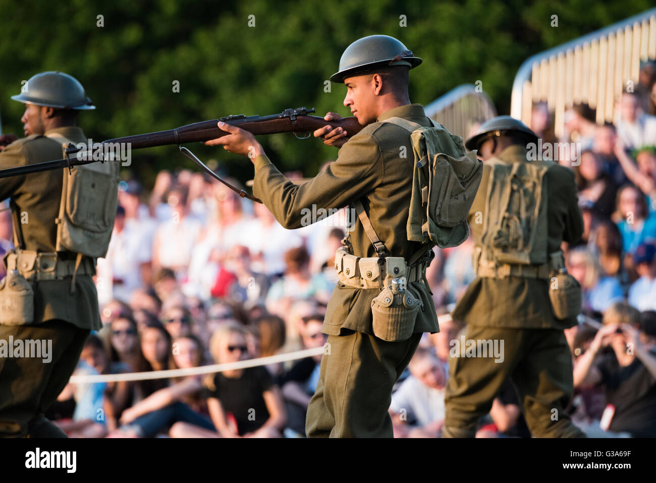ARLINGTON, Virginia, USA - The U.S. Army's Twilight Tattoo is held on ...