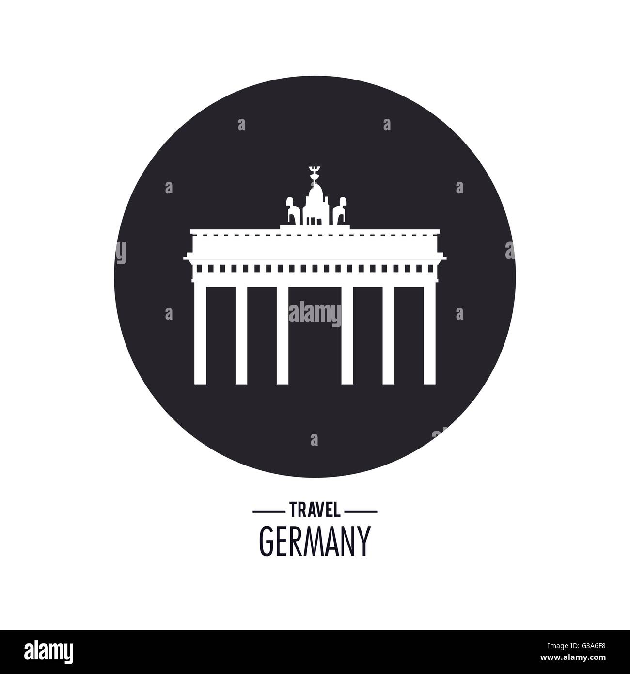 Germany design. Culture icon. Flat illustration, vector graphic Stock ...