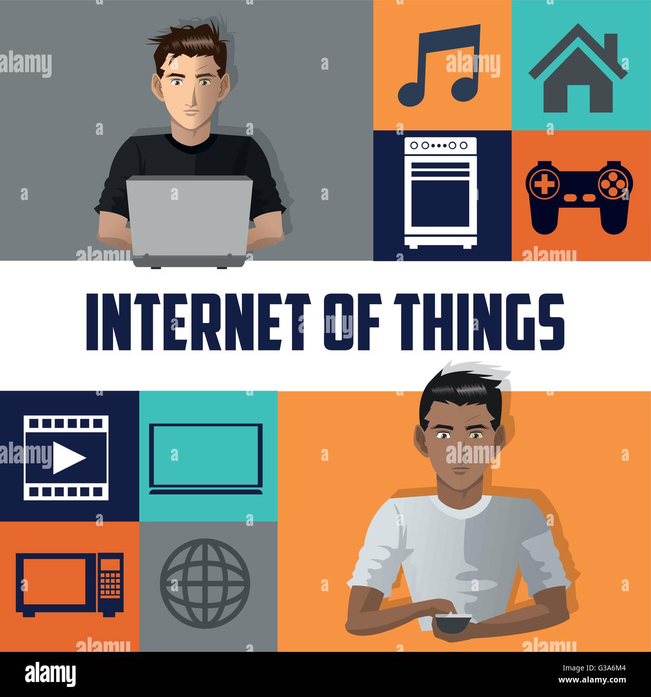 Internet of things design , vector illustration Stock Vector Image ...