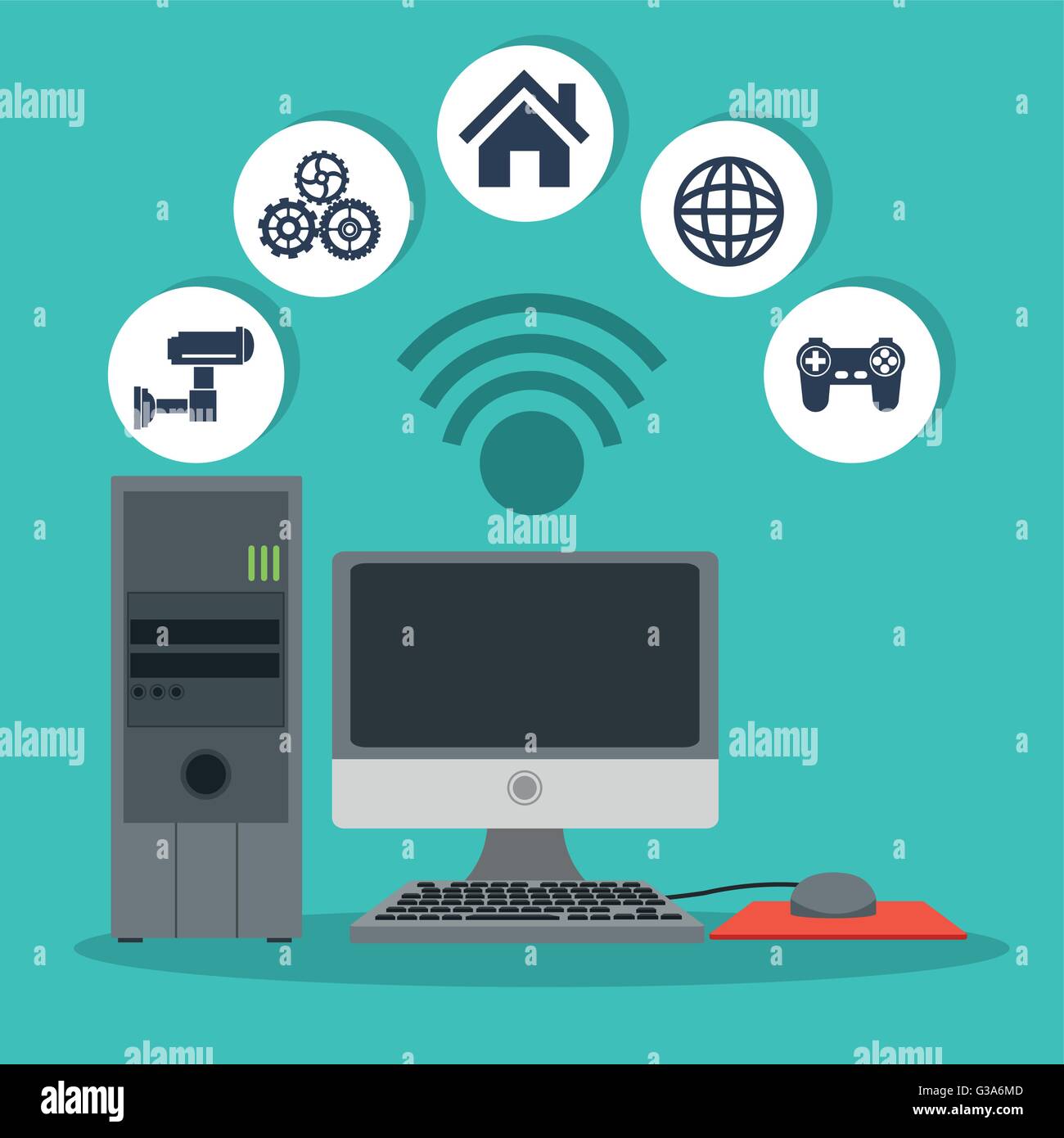 Internet of things design , vector illustration Stock Vector Image ...