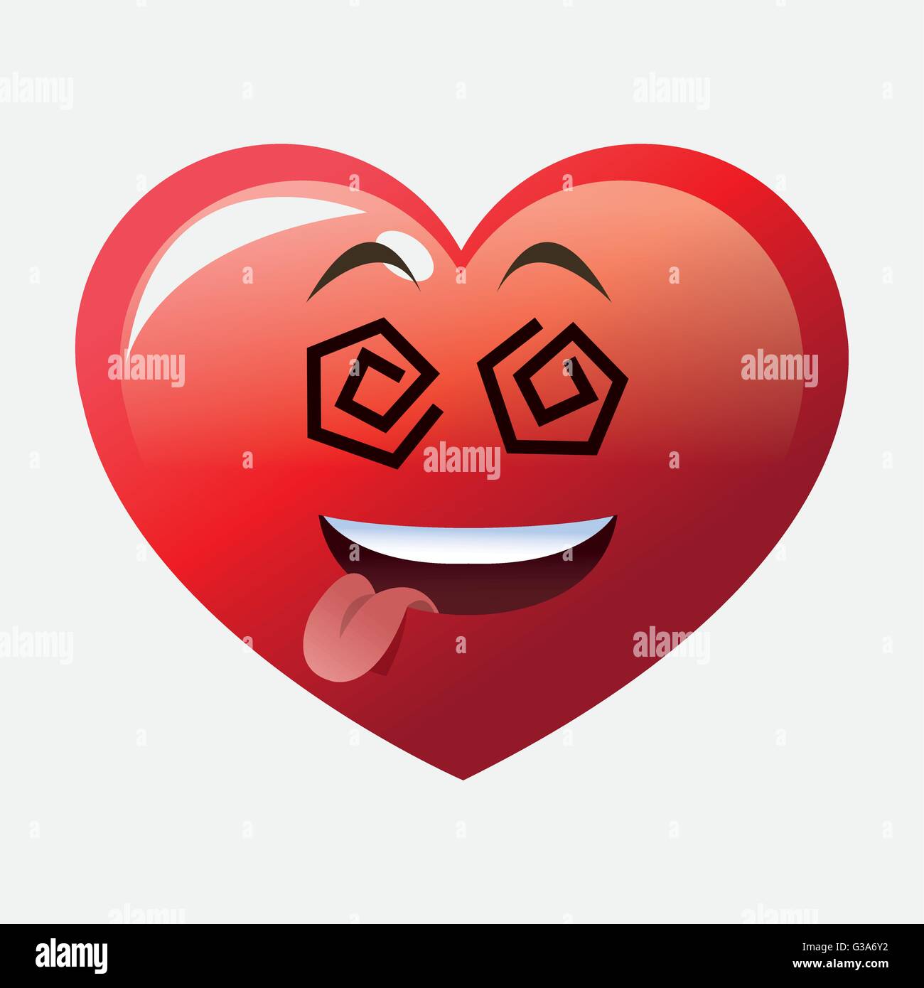 Heart shape cartoon Stock Vector Image & Art - Alamy