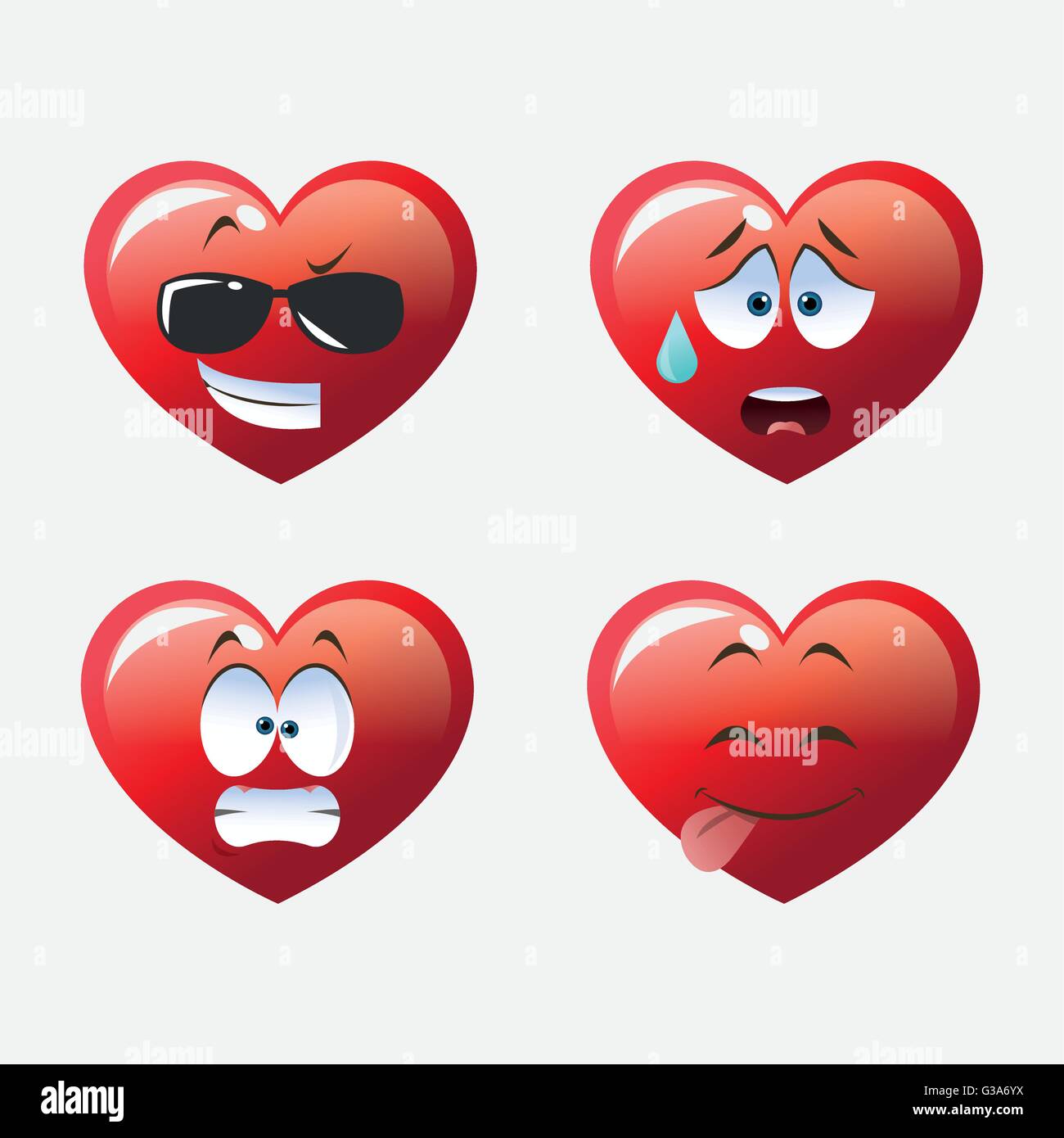 Heart shape cartoon Stock Vector Image & Art - Alamy