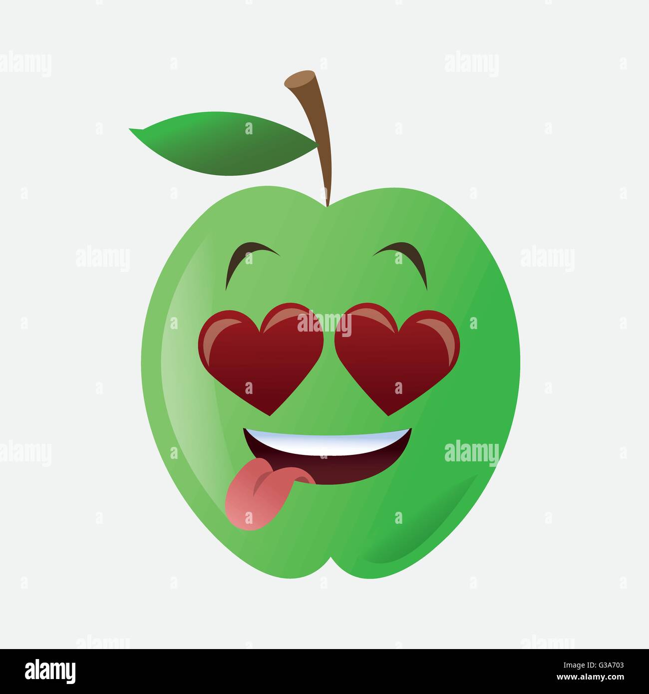 Apple shape cartoon Stock Vector Image & Art - Alamy